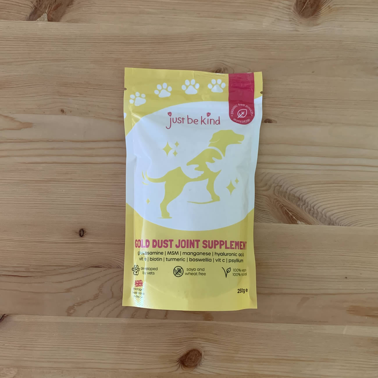 Pain reduced in just 3 days with GOLD DUST! | Just be Kind Supplement